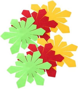 Cabilock Ensemble De Sets De Table 6 en 1 en Forme De P&eacute;tales De P&acirc;ques Prot&egrave;ge-casseroles Sets De Table Ronds Prot&egrave;ge-br&ucirc;lures D&eacute;coration De Cuisine pour Le D