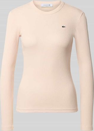 Lacoste Slim Fit Langarmshirt aus reiner Baumwolle