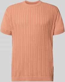 Lindbergh T-Shirt mit Zopfmuster