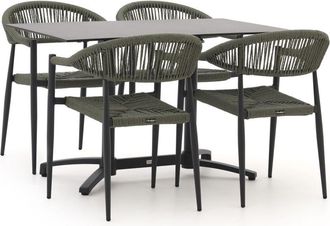 Manifesto Furniture Manifesto Belpasso/Canzo 120 cm Gartenm&ouml;bel-Set 5-teilig klappbar stapelbar