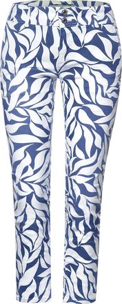 Street One Damen A375382 Bedruckte 7/8 Jeanshose, Lake Blue AOP Washed, W32/L26