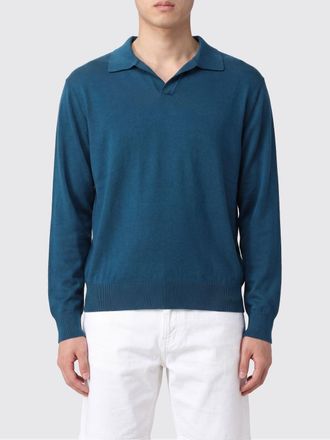 Roberto Collina Polo Herren Farbe Petroleum Blue