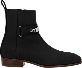 Philipp Plein Homme, Chaussures, Noir, Taille: 47 EU Nabuk Bottes Low Flat