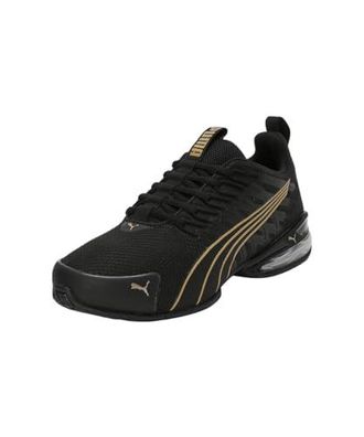 Puma Puma Chaussures de course Voltaic Evo pour femme, Noir-Or, 39 EU