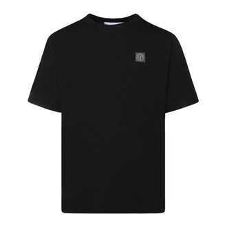 Stone Island Homme, Tops, Noir, Taille: M T-Shirt Regular