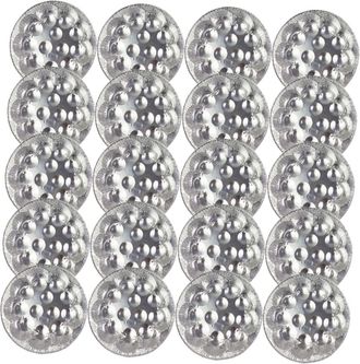 Garneck 20st&uuml;cke Escargot Backformen Aus Tinfoil Hochtemperaturbest&auml;ndige Snail Servierplatten F&uuml;r BBQ Und Camping F&uuml;r Servieren Von Schnecken Und Gef&uuml;llten M