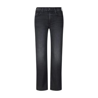 Mother High-Waisted Straight Leg Jeans - - Jeans - Damen - Schwarzk - W31