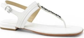 Michael Kors Femme, Chaussures, Blanc, Taille: 37 EU Marcia Thong Sandal