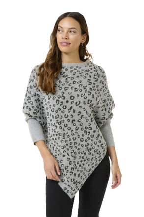 Kaffe Poncho KAmolly OneSize, Grey Melange OneSize
