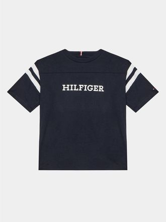 Tommy Hilfiger T-Shirt Varsity KB0KB08678 D Dunkelblau Regular Fit