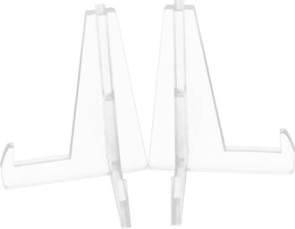 Cabilock Porzellan Displayständer Acryl Halter Transparent 2 Stück Für Teller Und Teekuchen Organizer Tischplattenausstellung