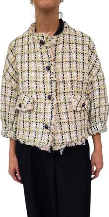 Essentiel Femme, Vestes, Multicolore, Taille: 38 FR Jayden Tweed Jacket