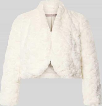 Christian Berg Cocktail Cropped Jacke aus Kunstfell mit 3/4-Arm