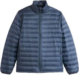 Levi's Doudoune Fine Bleue matelass&eacute;e &agrave; Coupe Droite et avec Un col Montant - Taille l