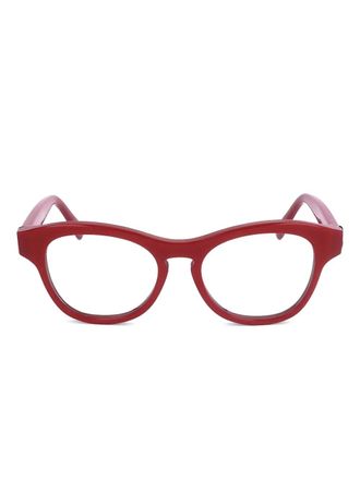 Moncler Klassische Cat-Eye-Brille - Rot