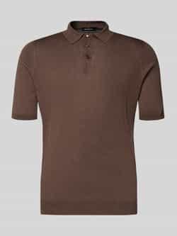Gran Sasso Slim Fit Poloshirt aus reiner Seide