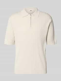 Drykorn Regular Fit Poloshirt mit kurzem Rei&szlig;verschluss