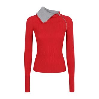 Sportmax Femme, Pulls, Rouge, Taille: 40 FR Pinna Sweater