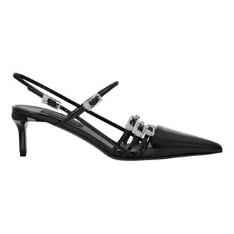 Philipp Plein Femme, Chaussures, Noir, Taille: 38 EU Escarpins Slingbacks &agrave; Brides Multiples et Talons Mi-Hauts 5