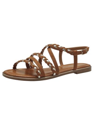 Tamaris Damen Sandalen Textil Sommer; COGNAC/braun; 38 EU