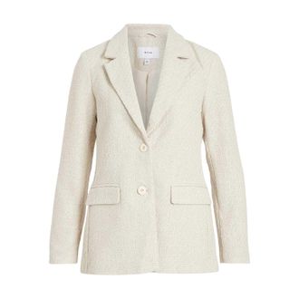 Vila Viemmi Blazer f&uuml;r Damen, Boucl&eacute;, Ma&szlig;geschneidert (Birke)