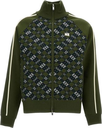 Wales Bonner Wales Bonner, Femme, Pulls, Vert, Taille: 36 FR Veste en maille jacquard