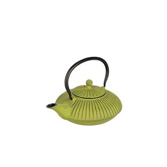 Ibili Teekocher aus gehärtetem Eisen in Grün, 0,78 Liter, innen emailliert, geeignet für Induktionsherde