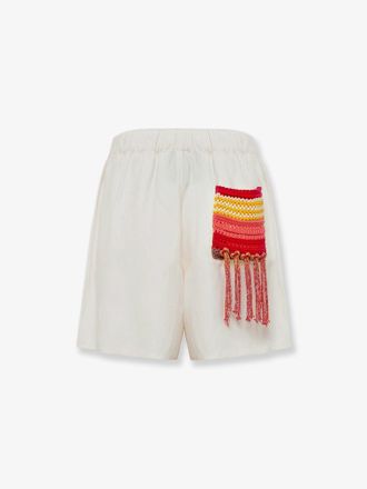 Laneus Womens Bermuda Shorts Cancun Beige Viscose