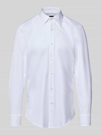 HUGO BOSS Slim Fit Businesshemd aus reiner Baumwolle Modell H-HANK-K
