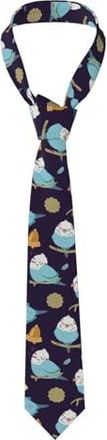 Generic Cravates Homme Perruche Ondul&eacute;e De Dessin Anim&eacute; Fine Tie Tendance Cravate DAffaires Pour L&Eacute;cole C&eacute;l&eacute;brations Affaires
