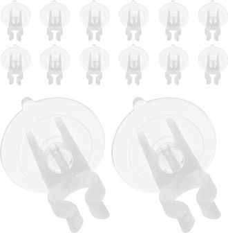 BESPORTBLE SWETRACE 15 St&uuml;ck Teiliges Transparente PVC saugnapfhalter f&uuml;r LED elektronische Kerzen Wiederverwendbar und Flexibel Stabiler Halt f&uuml;r Fenster und W&auml;