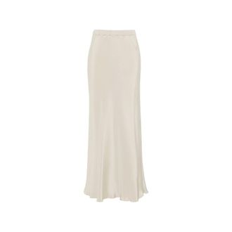 Max Mara Femme, Jupes, Beige, Taille: 34 FR Jupe Sospiro Satin Finish