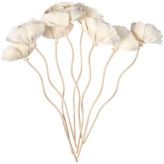 Cabilock Rattanst&auml;bchen f&uuml;r raumduft Rattan Duftst&auml;bchen St&auml;bchen: 8 St&uuml;cke Diffuser Sticks mit Blumen Holz Diffusor St&ouml;cke f&uuml;r &Auml;therische &Ouml;le Aroma Aromathera