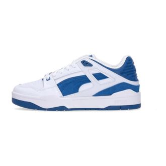 Puma Niedriger Wildleder Sneaker Wei&szlig; Blau - - Shoes - Herren - Blau - 41 EU