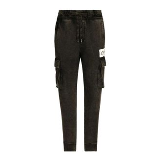 Dolce & Gabbana Homme, Pantalons, Gris, Taille: L Pantalon de jogging en coton