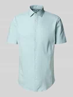 Jake*s Slim Fit Kurzarmhemd mit Knopfleiste