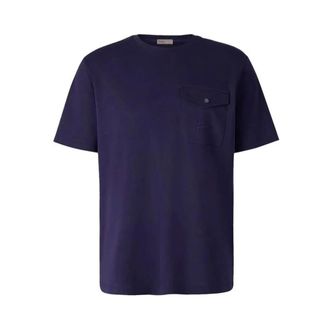 Herno Klassisches Baumwoll-T-Shirt mit Rundhalsausschnitt - - Tops - Herren - Blau - XL