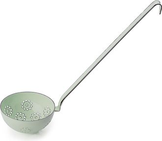 Riess 0310-006, Schaumlöffel 9, CLASSIC - BUNT/PASTELL, Farbe Nilgrün, Durchmesser 9 cm, Höhe 8 cm, Emaille