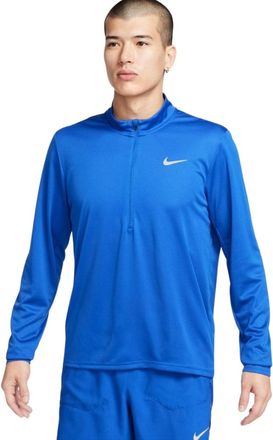 Nike 1/4 Zip Royalblaues Laufshirt