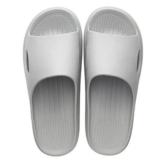 Generic Chaussures de plage pour femme et homme - Sandales de bain &agrave; bout ouvert - Confortables et l&eacute;g&egrave;res - Ergonomiques - L&eacute;g&egrave;res et respirantes, gris, 44 E