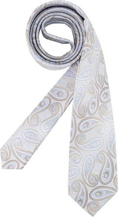 Olymp Herren Krawatte blau Seide gemustert