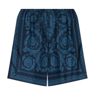 Versace Barocco Silk Short - - Shorts - Herren - Blau - L