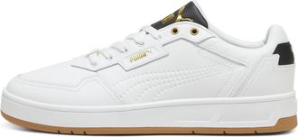 Puma Unisex Court Classic Lux Sneaker, White Black Gold, 41 EU