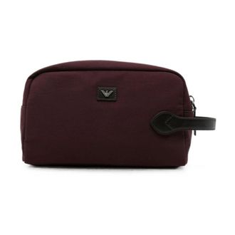 Emporio Armani Eagle Logo Wash Bag - - Bags - Herren - Braun - ONE SIZE