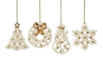 Lenox 895679 Mini-Charm-Ornamente, 4 Stück