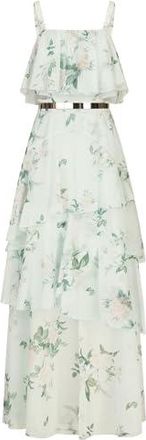 Apart Fashion Robe en Mousseline, Jade Multicolore, 36