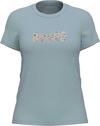 Levi's Femme The Perfect Tee T-Shirt, Sterling Blue, S