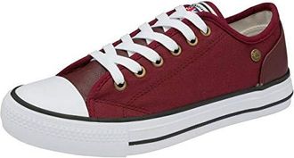 Dunlop Dunlop Baskets pour femme et fille Plimsoll Plimsole - Rouge - bordeaux, 39 EU