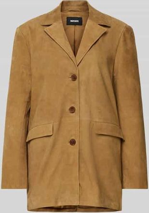 Rotate Blazer aus echtem Ziegenvelours