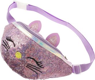 Hemobllo G&uuml;rteltasche f&uuml;r M&auml;dchen mit Cartoon Katze Verstellbare Bauchtasche aus Strapazierf&auml;higem Material Kleiner Kindertasche f&uuml;r Outdoor und Alltag Zuf&auml;lli